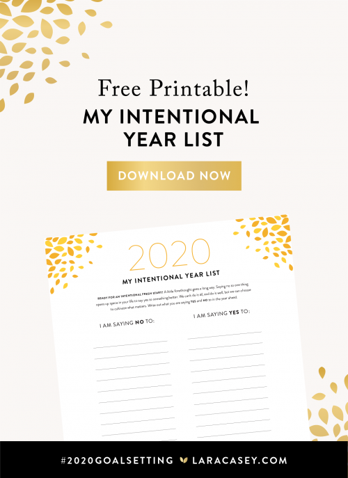 2020 GOAL SETTING, Part 2: How to Choose a Word of the Year - Lara Casey