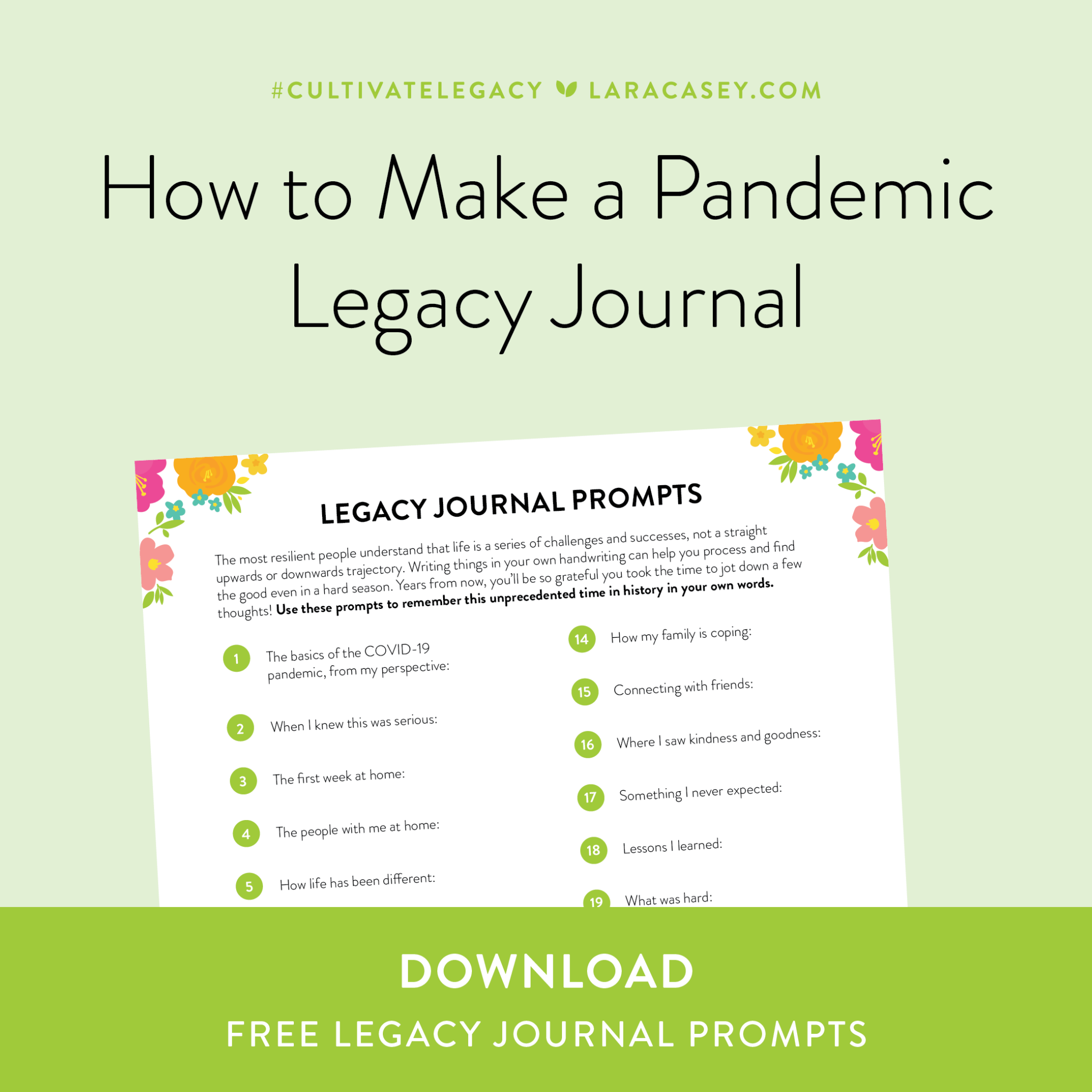 Cultivate Legacy: How to Make a Legacy Journal - Lara Casey