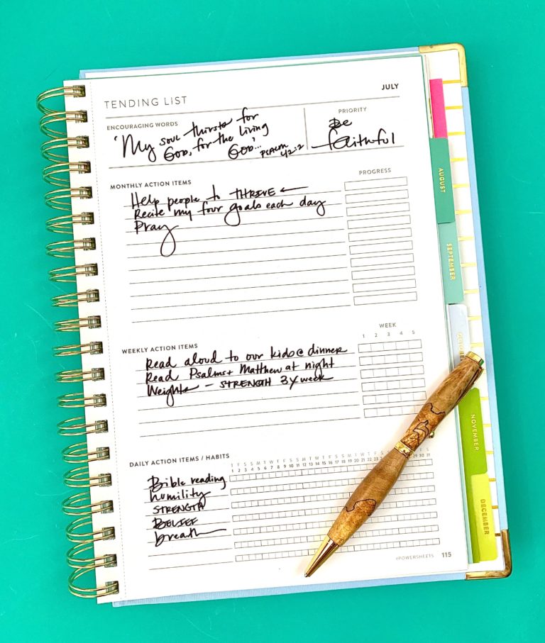 June Progress and July PowerSheets Goals - Lara Casey