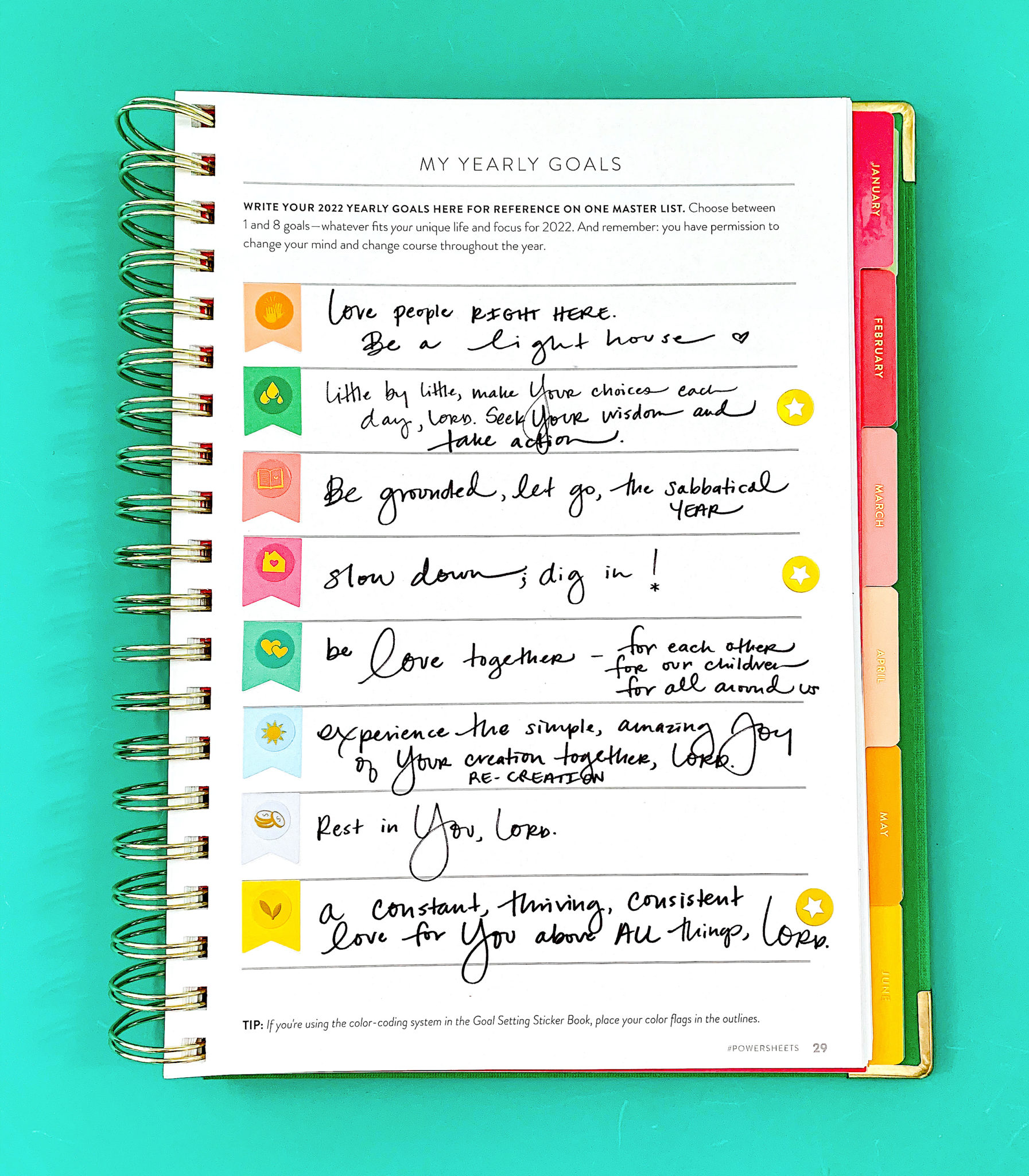 Goal Setting Series: My 2022 PowerSheets Goals - Lara Casey